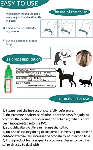 Cat Flea and Tick Treatment and Prevention, Effective Spot-On Made with Natural Formula, 2-25 lbs, (9 Month Supply)