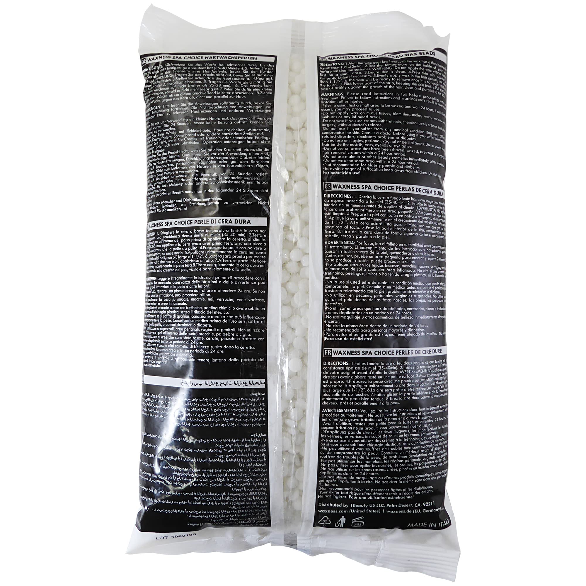 Waxness Spa Choice Rosin Free Coconut Waxing Kit with 2.2 Lb / 1 Kg Wax Bag