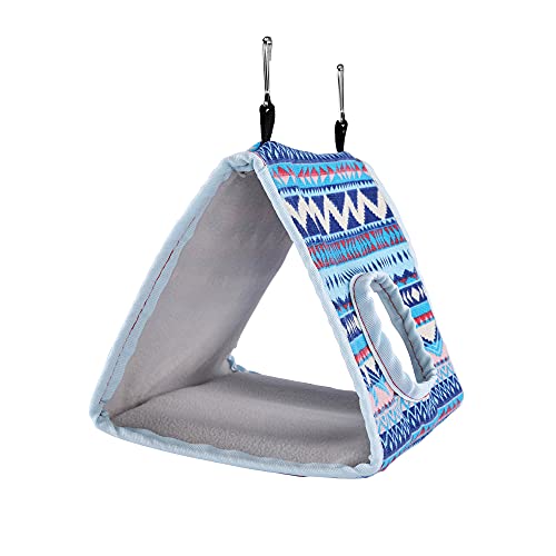 Filhome Bird Nest Snuggle Hut, Parrot House Bed Bird Hanging Hammock Tent Toy
