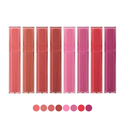 rom&nd DEWY·FUL WATER TINT 03 IF ROSE |Glossy| high pigment|moisturizing| non-sticky|Hydrated lips|colorful shades|High Shine|0.18oz