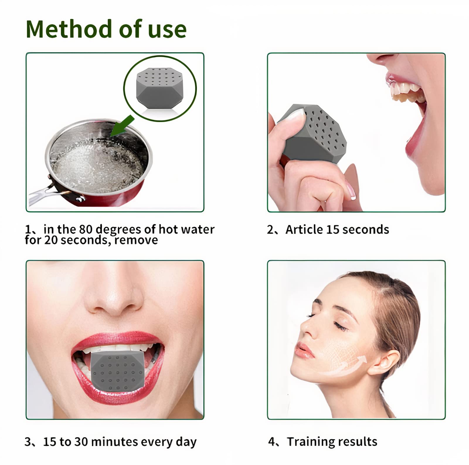 Jawrize Jaw Exerciser - Jawline for Sharp Jawline, Slim and Tone Your Face, Double Chin Reducer Men Women, Face Slimmer, BPA Free Silicone Excersize Equipment, Workout Kit, Grey