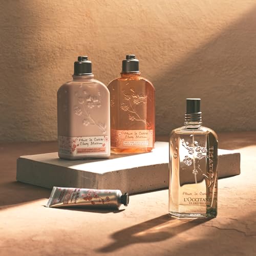 L’OCCITANE Delicate Cherry Blossom Eau de Toilette, Floral and fruity frangance 2.5 fl. oz.