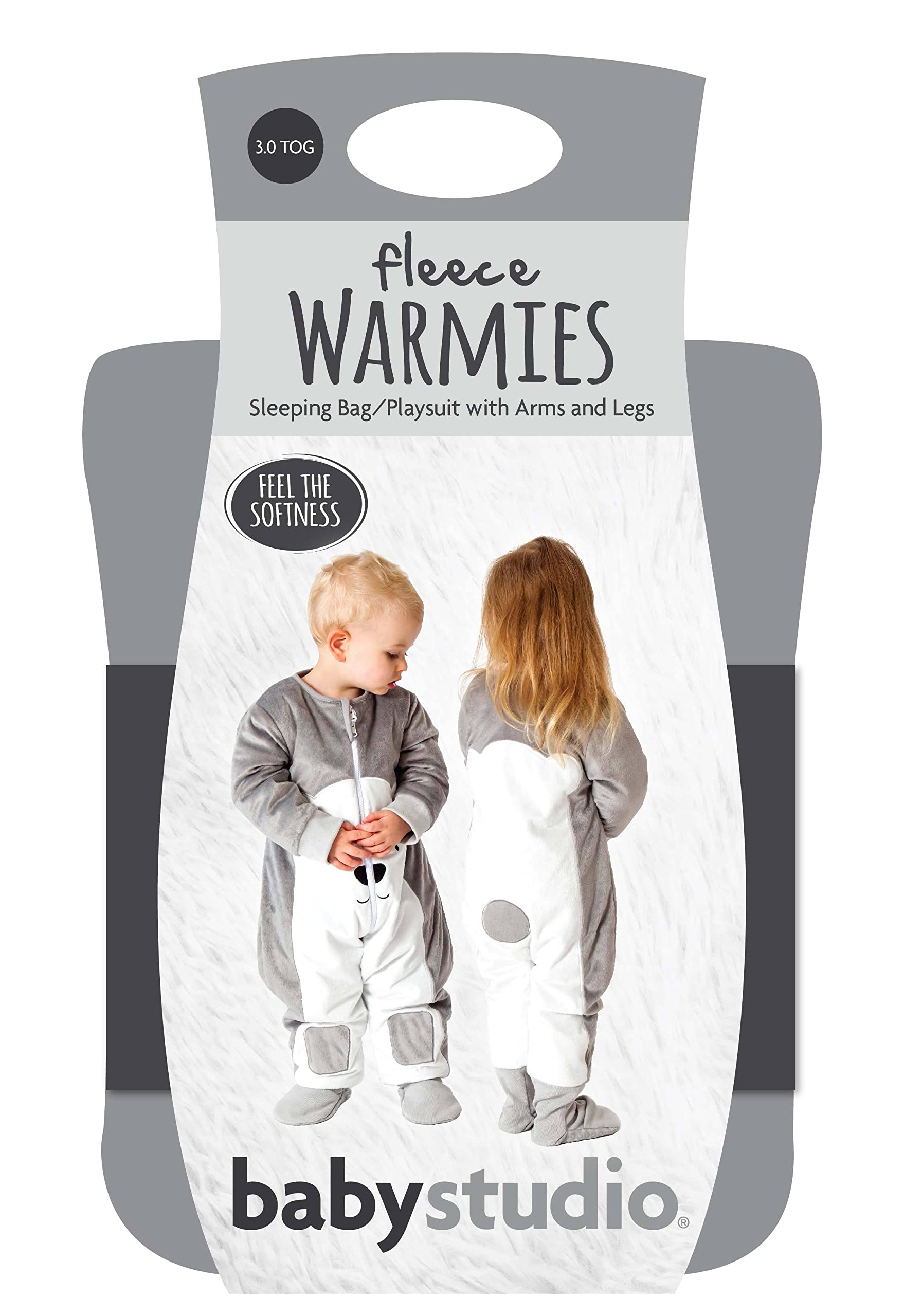 babystudio Premium Sleep Sack with Feet (POLAR BEAR, 0-6 Months) (Polar Bear, Medium (6-18M))