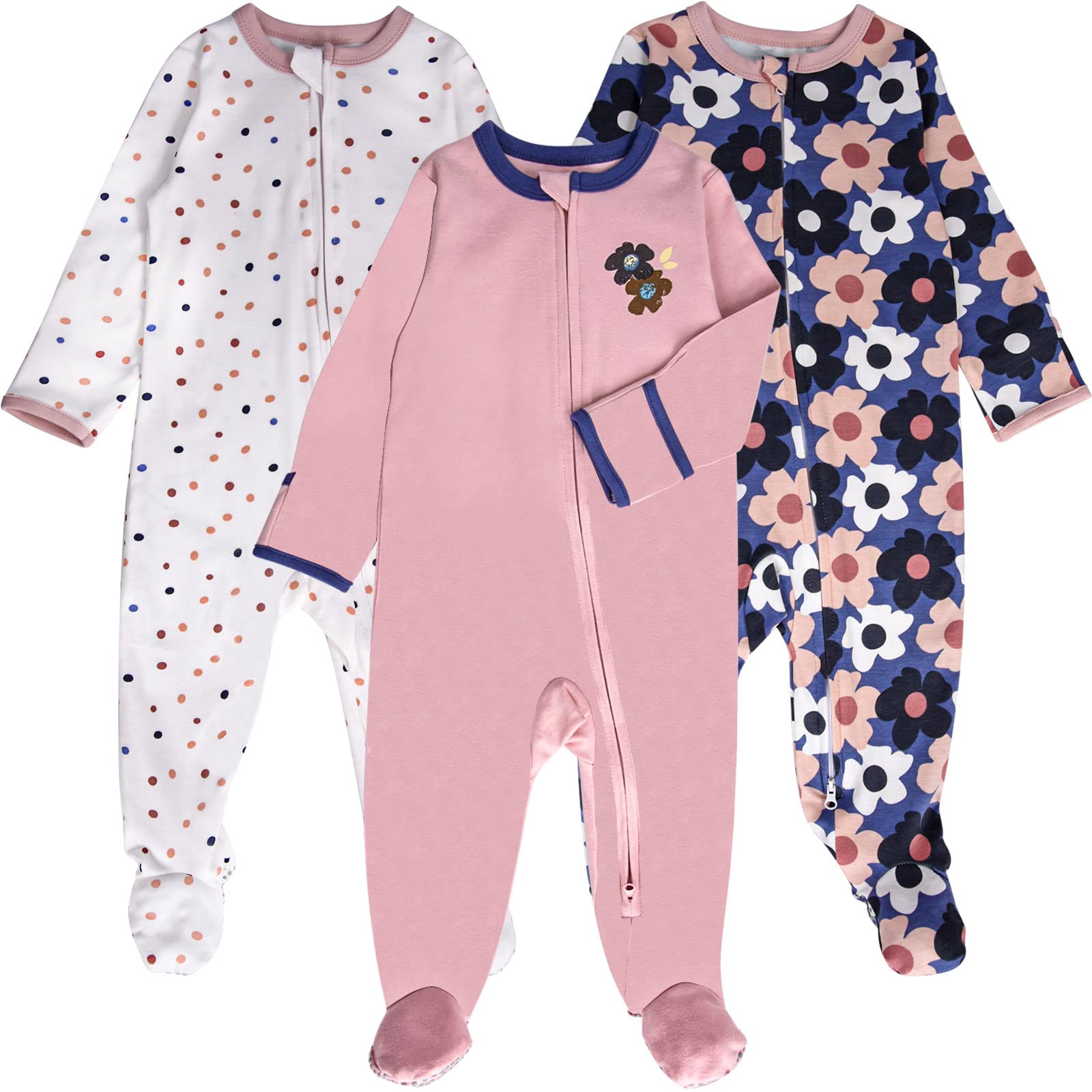 Baby Girl Boy Pajamas, 2 Way Zipper Baby Pajamas, Pajamas for Toddler Girls Boy 9-12 Months Romper