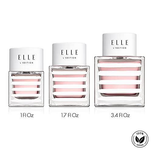 Elle L’Edition Fragrances, 1.7 Fl Oz | Women’s Perfume | Pear, Freesia, Sandalwood | Eau de Parfum | Gift for Women | Contemporary Elegance | #ParisianAnywhere | Vegan