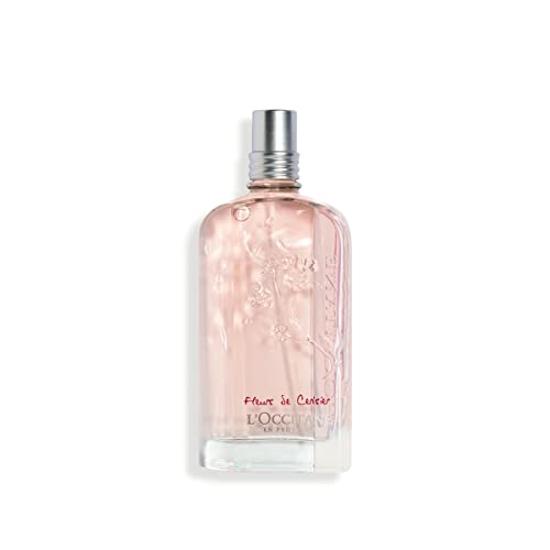 LâOCCITANE Delicate Cherry Blossom Eau de Toilette, Floral and fruity frangance 2.5 fl. oz.