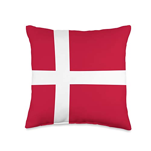 Danish Flag Denmark Gifts Throw Pillow