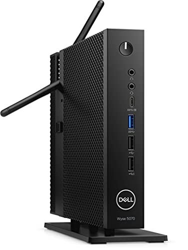 Dell Wyse 5070 Thin Client Desktop | Celeron - J4105-32GB SSD Hard Drive - 4GB RAM | 4 cores @ 2.5 GHz ThinOS Black (Renewed)