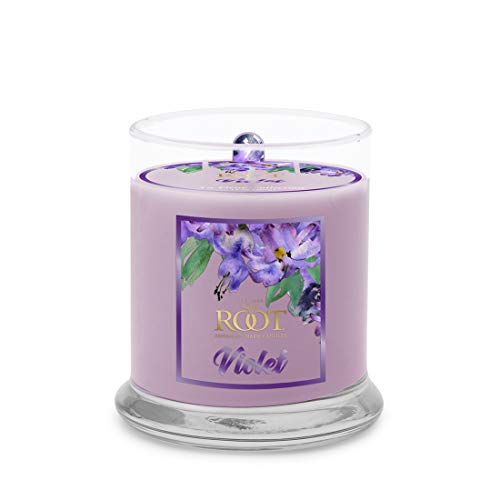 Root Candles 658418 La Fleur Collection Beeswax Blend Scented Candle, 8.5-Ounce, Violet