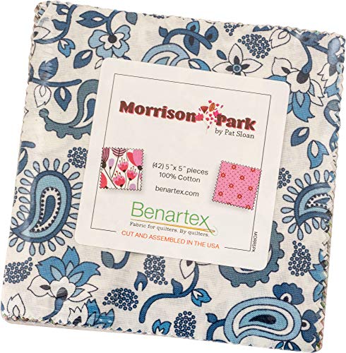 Pat Sloan Morrison Park 5X5 Pack 42 5-inch Squares Charm Pack Benartex