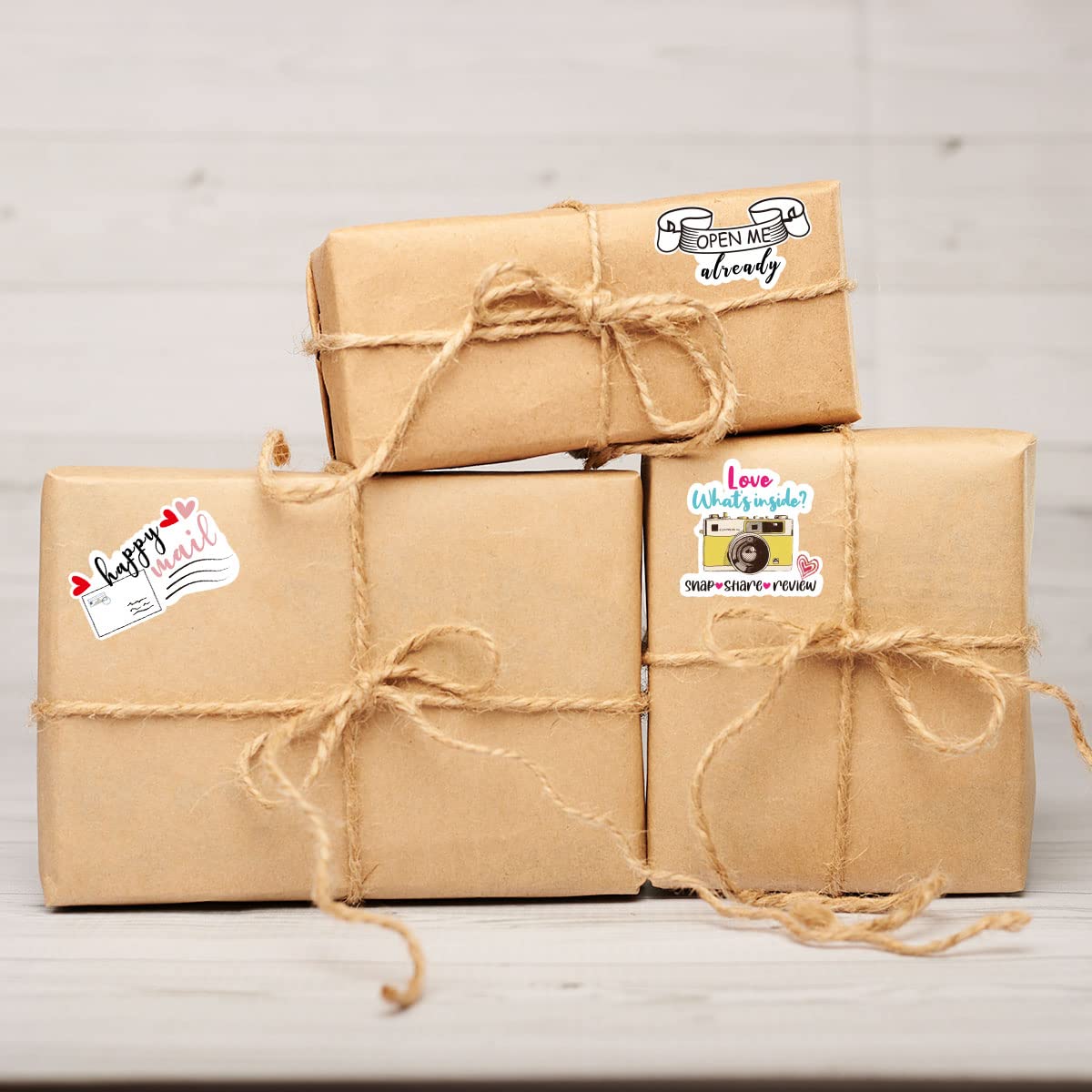 Happy Mail Stickers,Thank You Stickers,Handmade Stickers,Small Shop Stickers,Envelopes Stickers for Small Business, Online Retailers,Handmade Goods,500 Labels Per Roll