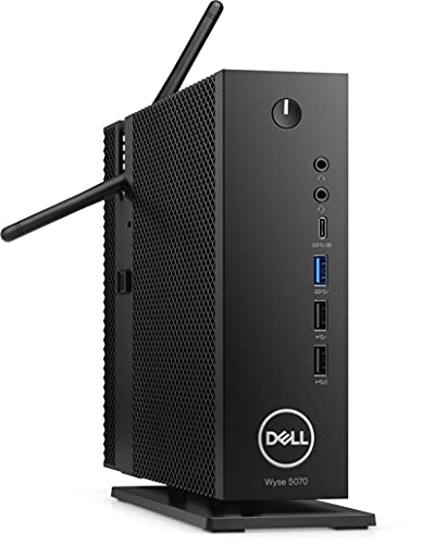 Dell Wyse 5070 Thin Client Desktop | Celeron - J4105-32GB SSD Hard Drive - 4GB RAM | 4 cores @ 2.5 GHz ThinOS Black (Renewed)