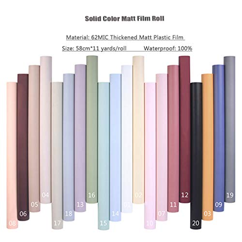 Flower Wrap Paper Rolls White Korean Floral Bouquet Wrapping Paper Supplies Waterproof Fresh Flowers Gift Packaging Marterials (Color 1)