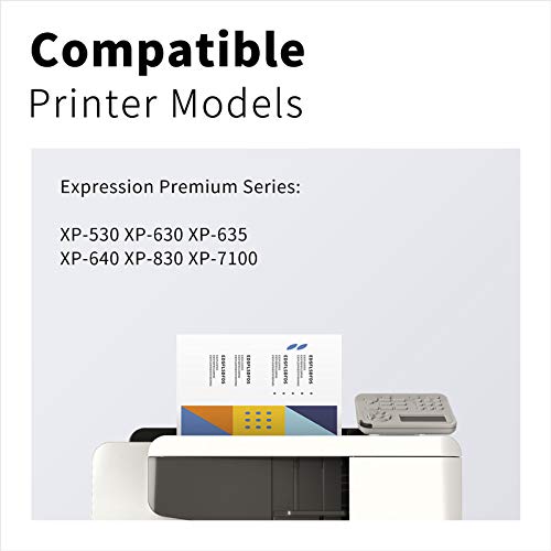 LemeroSuperx Remanufactured Ink Cartridge Replacement for Epson T410XL 410XL 410 XL Work for Expression XP-640 XP-830 XP-7100 XP-530 XP-630 XP-635 (Black Cyan Magenta Yellow, 4 Pack)