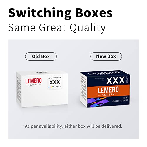LemeroSuperx Remanufactured Ink Cartridge Replacement for Epson T410XL 410XL 410 XL Work for Expression XP-640 XP-830 XP-7100 XP-530 XP-630 XP-635 (Black Cyan Magenta Yellow, 4 Pack)