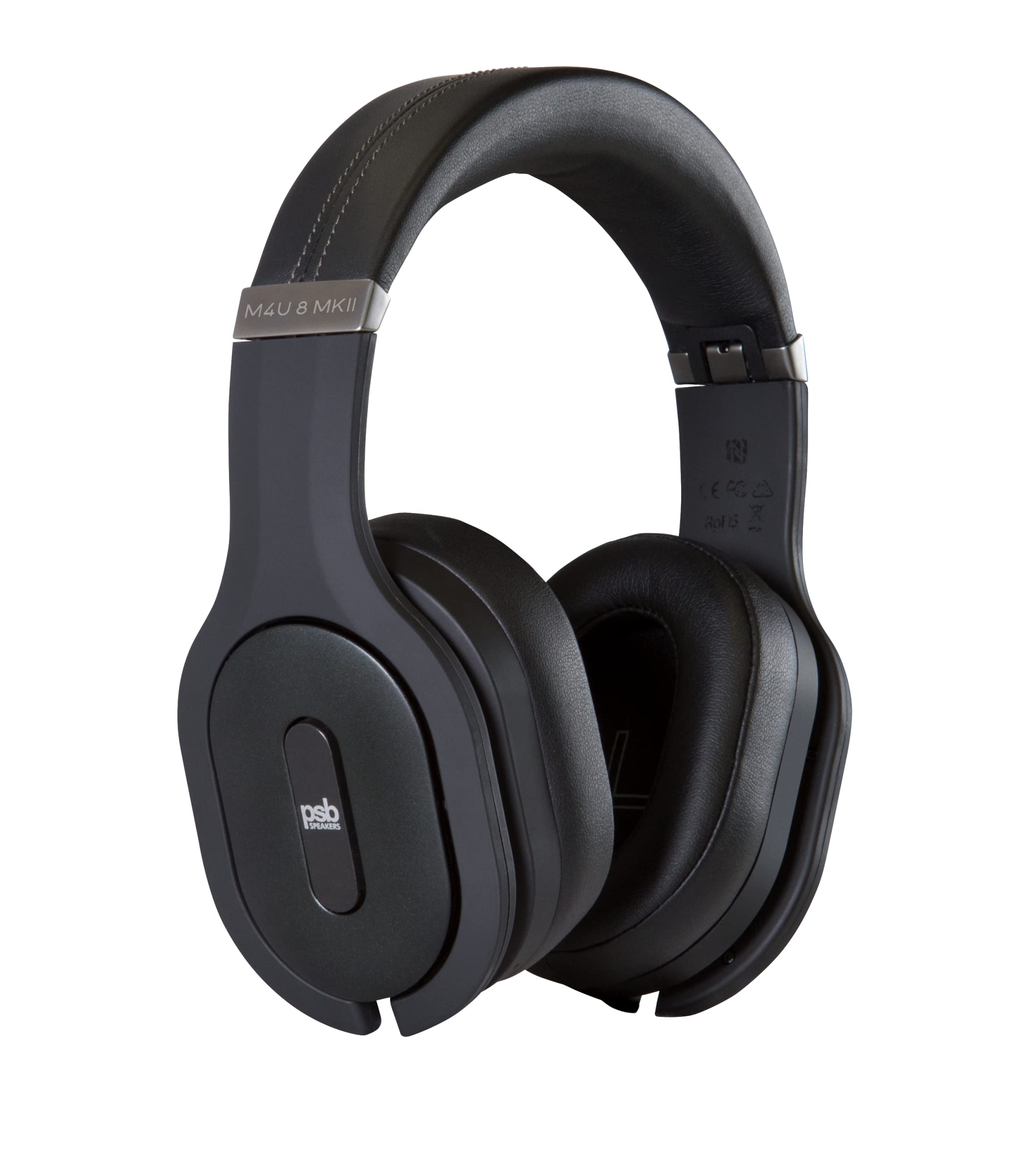 PSB Speakers M4U 8 MKII On-Ear Wireless Noise Cancelling Bluetooth Headphones - Black