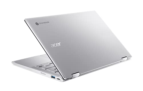 Acer Chromebook Spin 514 Convertible Laptop | Intel Core i3-1110G4 | 14" Full HD IPS Gorilla Glass Touch Display | 8GB LPDDR4X | 128GB SSD | DTS Audio | Intel Wi-Fi 6 AX201 | Chrome OS | CP514-2H-3678