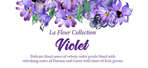 Root Candles 658418 La Fleur Collection Beeswax Blend Scented Candle, 8.5-Ounce, Violet