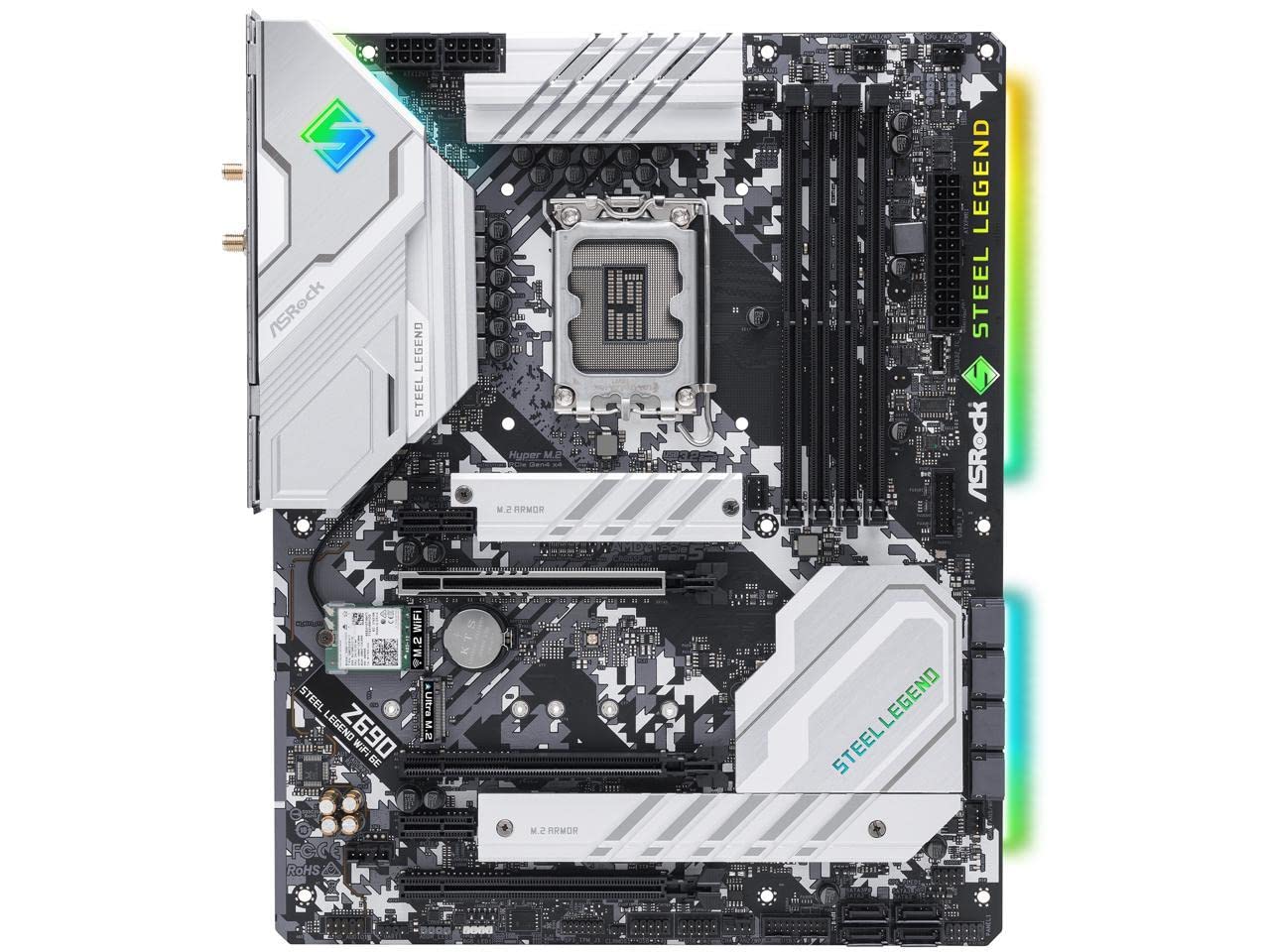 ASRock Z690 Steel Legend WiFi 6E Socket LGA1700/Intel Z690 SATA 6Gb/s DDR4 ATX Motherboard