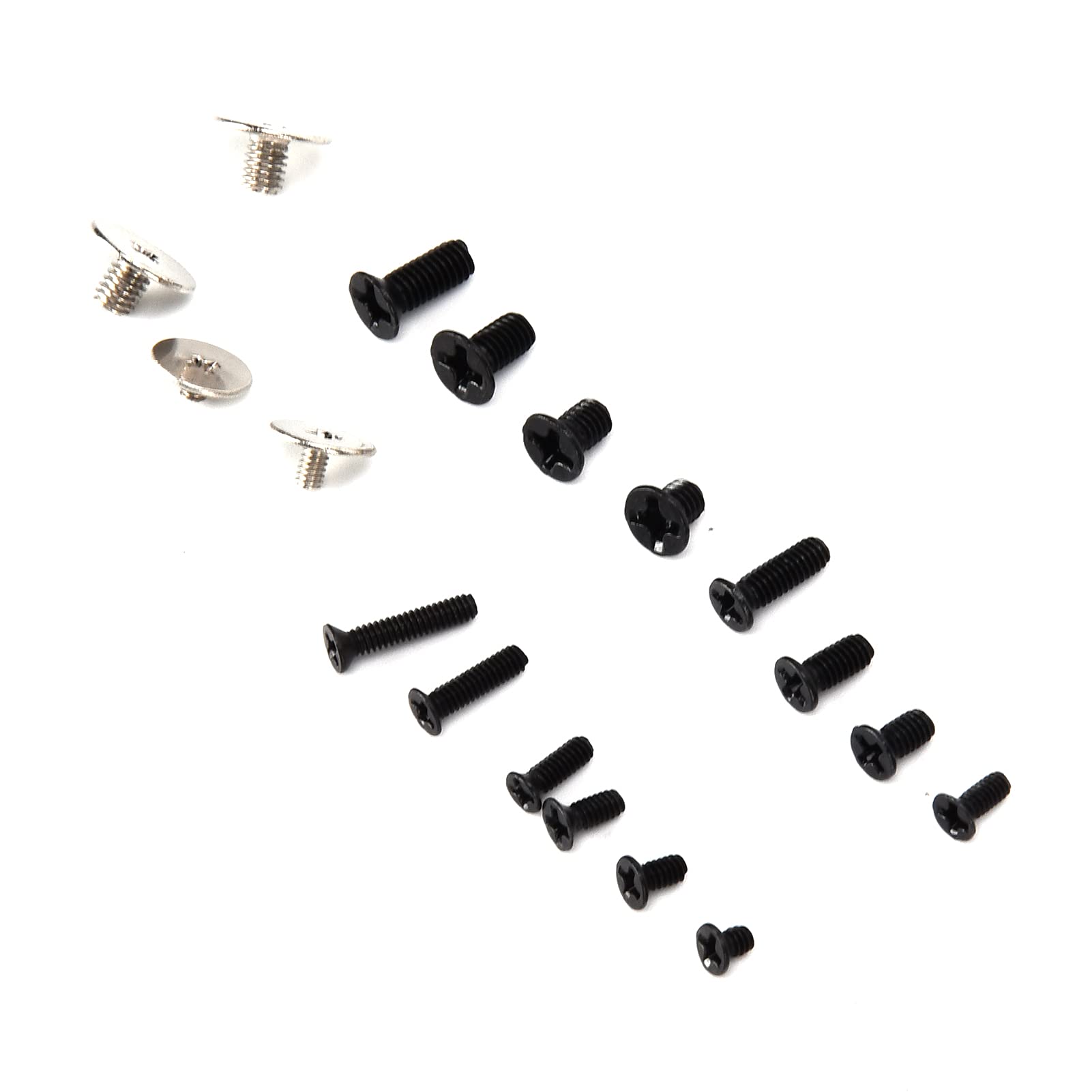 360Pcs Computer Screws Kit, Alloy Steel Micro Cross Screw Standoffs Set M2 M2.5 M3 Fasteners for Hard Drive Computer Case Motherboard Fan Power Graphics, Screw