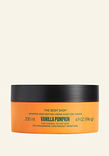 The Body Shop Vanilla Pumpkin Whipped Body Butter 72H Vegan Moisture 6.9 OZ (200ml)