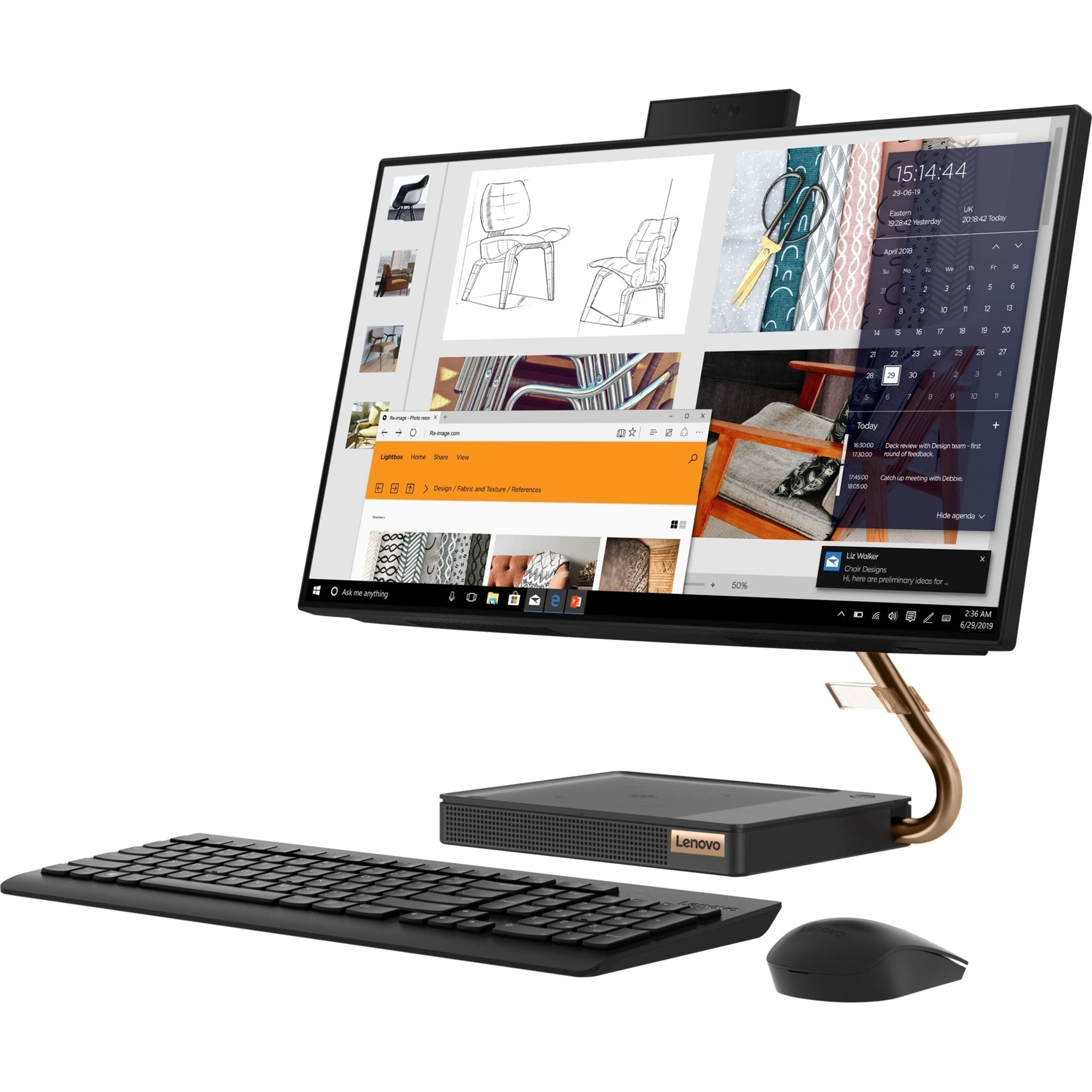 Lenovo IdeaCentre A540-24ICB F0EL00AXUS All-in-One Computer - Intel Core i5 9th Gen i5-9400T Hexa-core (6 Core) 1.80 GHz - 12 GB RAM DDR4 SDRAM - 1 TB HDD - 23.8" Full HD 1920 x 1080 - Desktop -