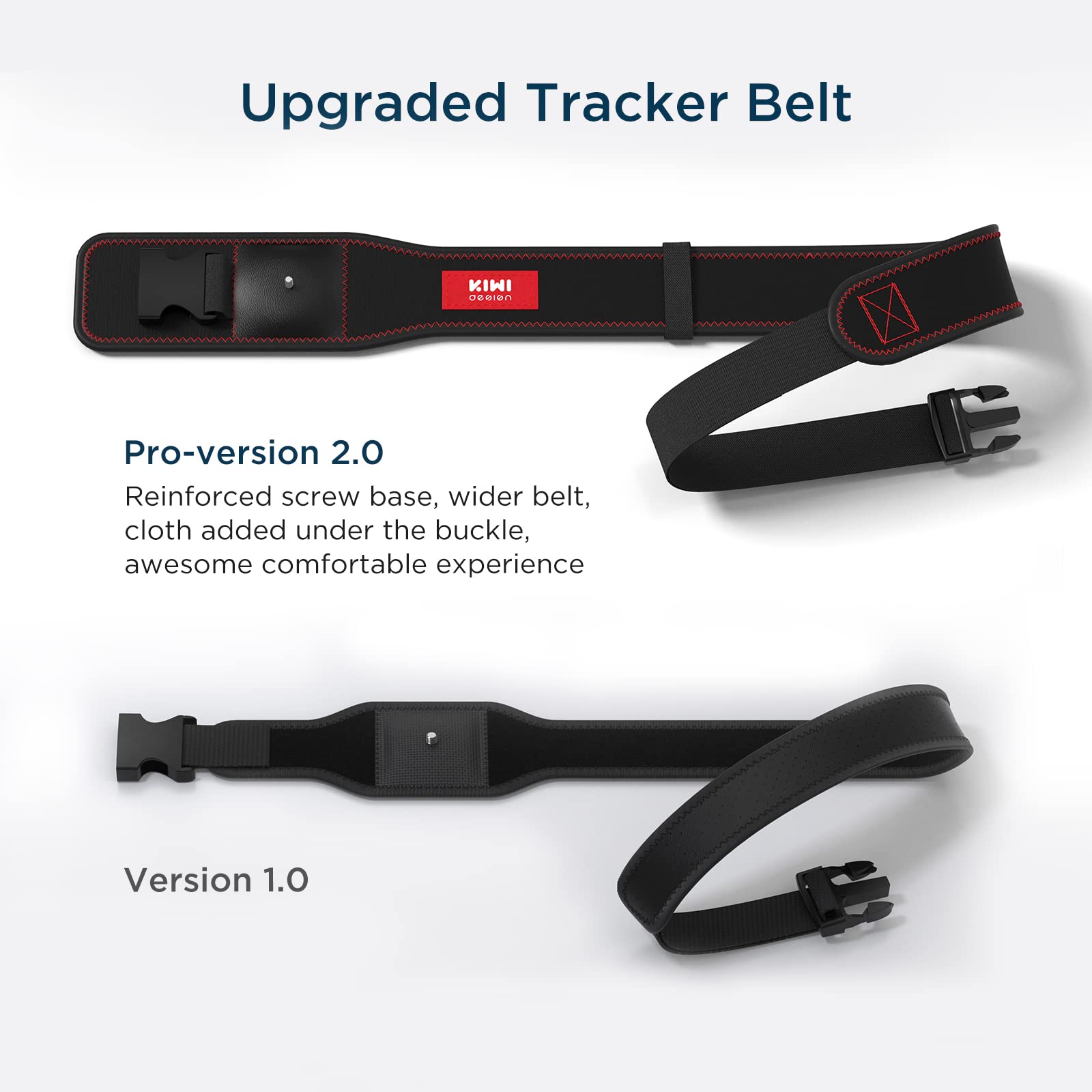 KIWI design Tracker Straps and Belt for Full Body Tracking VR, Compatible with PC VR Platform and SteamVR, Upgraded Hand/Foot Trackerstrap Accessories Fit HTC Vive Trackers (Trackers NOT Included)
