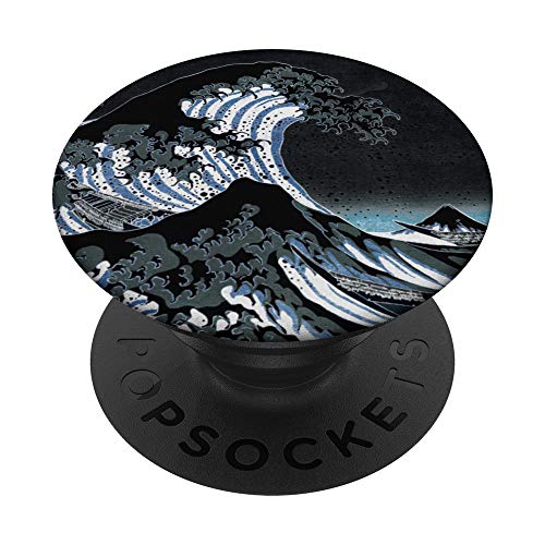 Famous Vintage Japanese Art "The Great Wave" Remix Stylish PopSockets PopGrip: Swappable Grip for Phones & Tablets