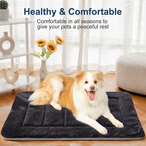 Hero Dog Beds for Large Dogs Crate Bed Pad Mat 42 in Soft Kennel Pads Washable Non Slip Dog Mattress Pet Beds Cushion for Pets Sleeping Mats
