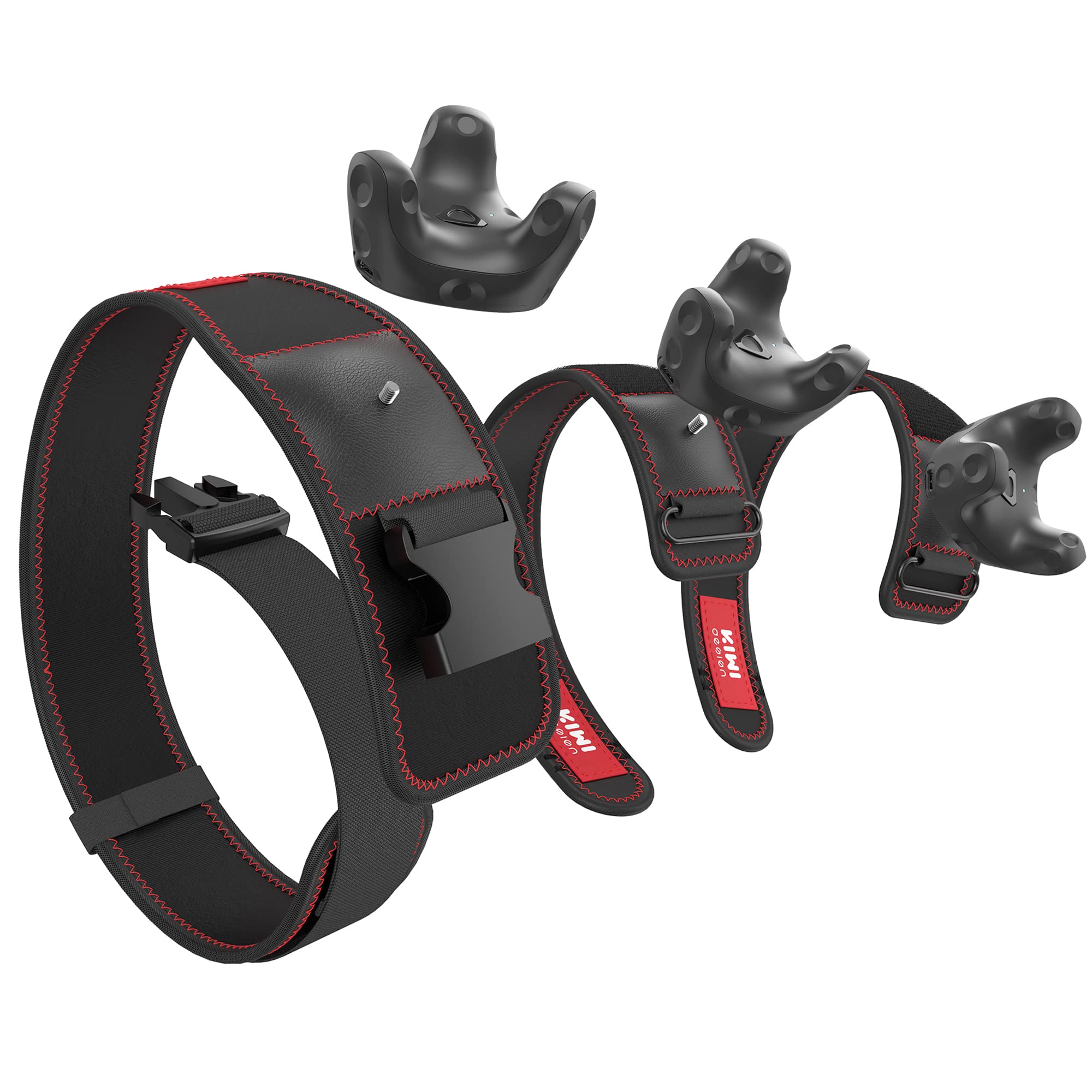 KIWI design Tracker Straps and Belt for Full Body Tracking VR, Compatible with PC VR Platform and SteamVR, Upgraded Hand/Foot Trackerstrap Accessories Fit HTC Vive Trackers (Trackers NOT Included)