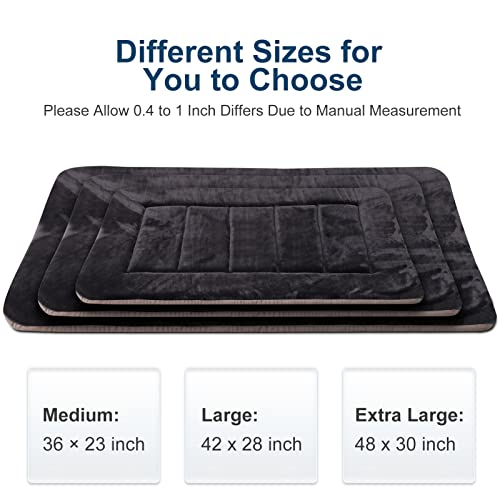 Hero Dog Beds for Large Dogs Crate Bed Pad Mat 42 in Soft Kennel Pads Washable Non Slip Dog Mattress Pet Beds Cushion for Pets Sleeping Mats