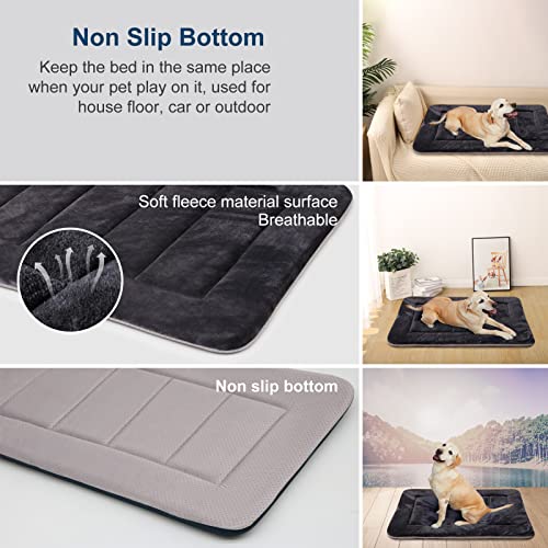 Hero Dog Beds for Large Dogs Crate Bed Pad Mat 42 in Soft Kennel Pads Washable Non Slip Dog Mattress Pet Beds Cushion for Pets Sleeping Mats