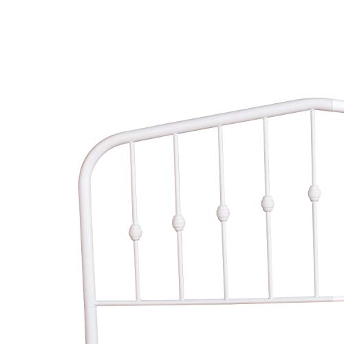 Albearing Metal Platform Bed Frame, Morden Design, Heavy Duty Steel Slat and 9-Leg Support (White, Queen)