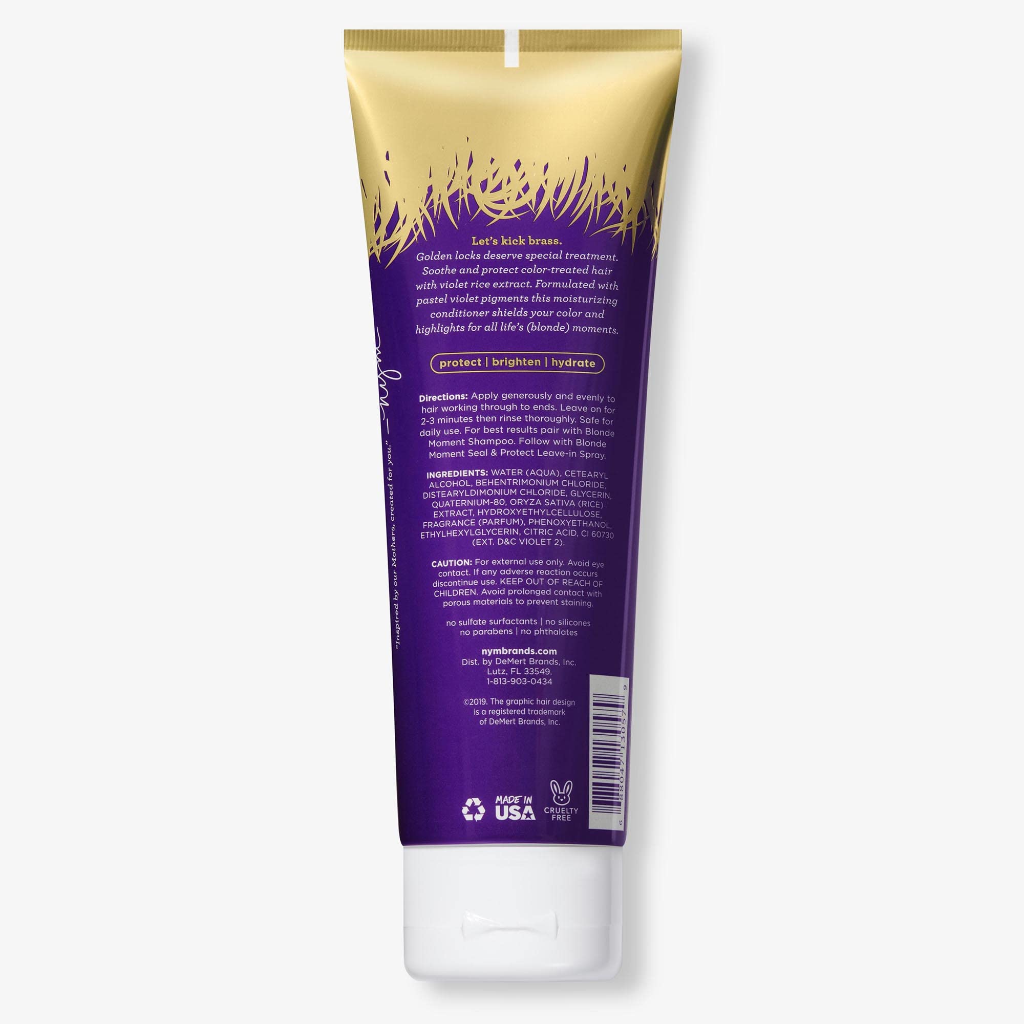 Not Your Mother's Blonde Moment Conditioner (2-Pack) - 8 fl oz - Purple Conditioner for Blondes - Reduces Brass and Richly Moisturizes Hair