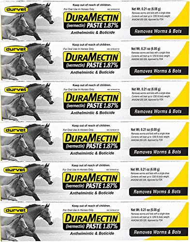 Durvet Duramectin Equine Wormer Paste - 6 Tubes (1, Single pack)