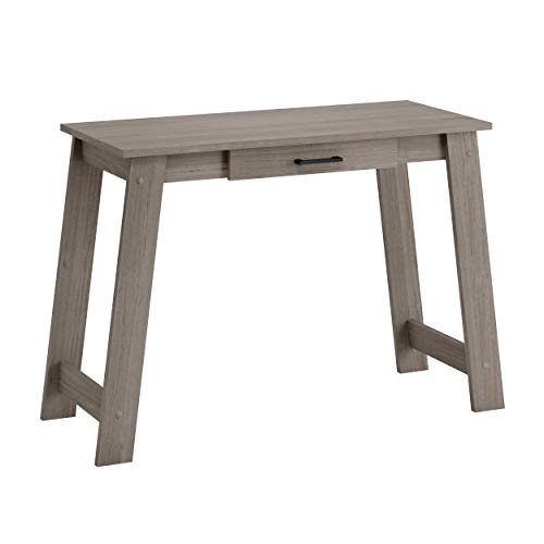 Sauder Beginnings Writing Table, L: 43.58" x W: 17.48" x H: 28.94", Silver Sycamore Finish