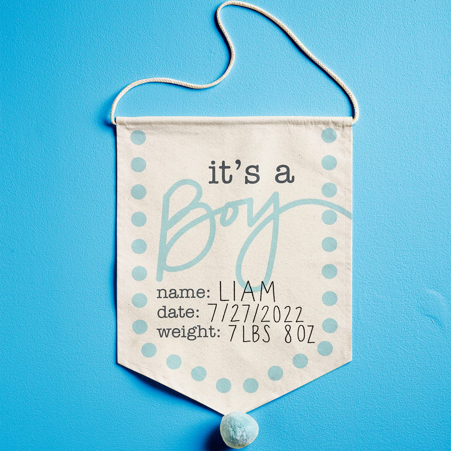 Mud Pie New Baby Announcement Sign, Boy 18 1/2" x 11"