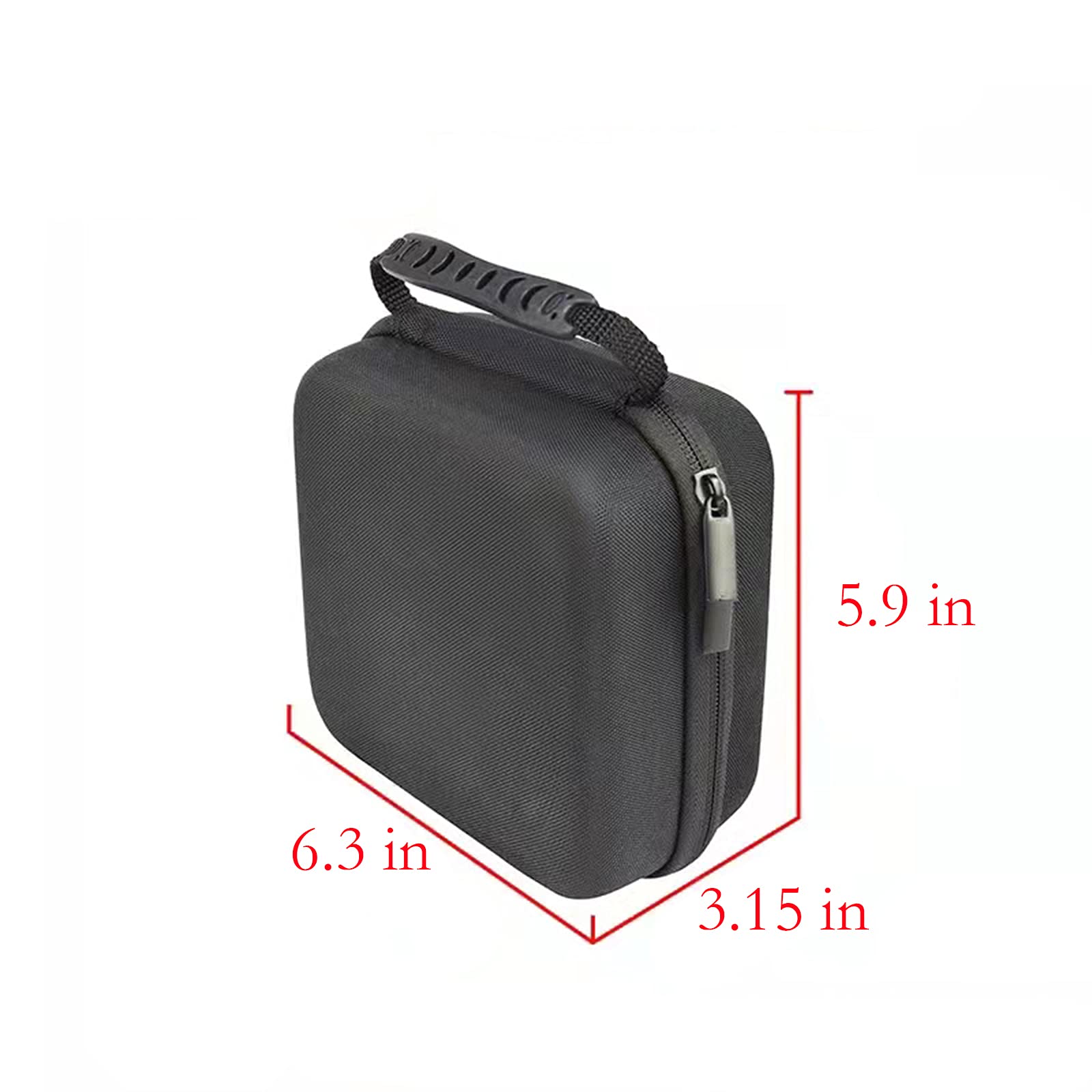 Hard Case for Apple TV 4K (2nd & 1st Gen) / Apple TV HD, Portable Travel Case Shockproof Anti Slip Protective Cover for 2021 Apple TV 4K / HD 4th Generation (Black)