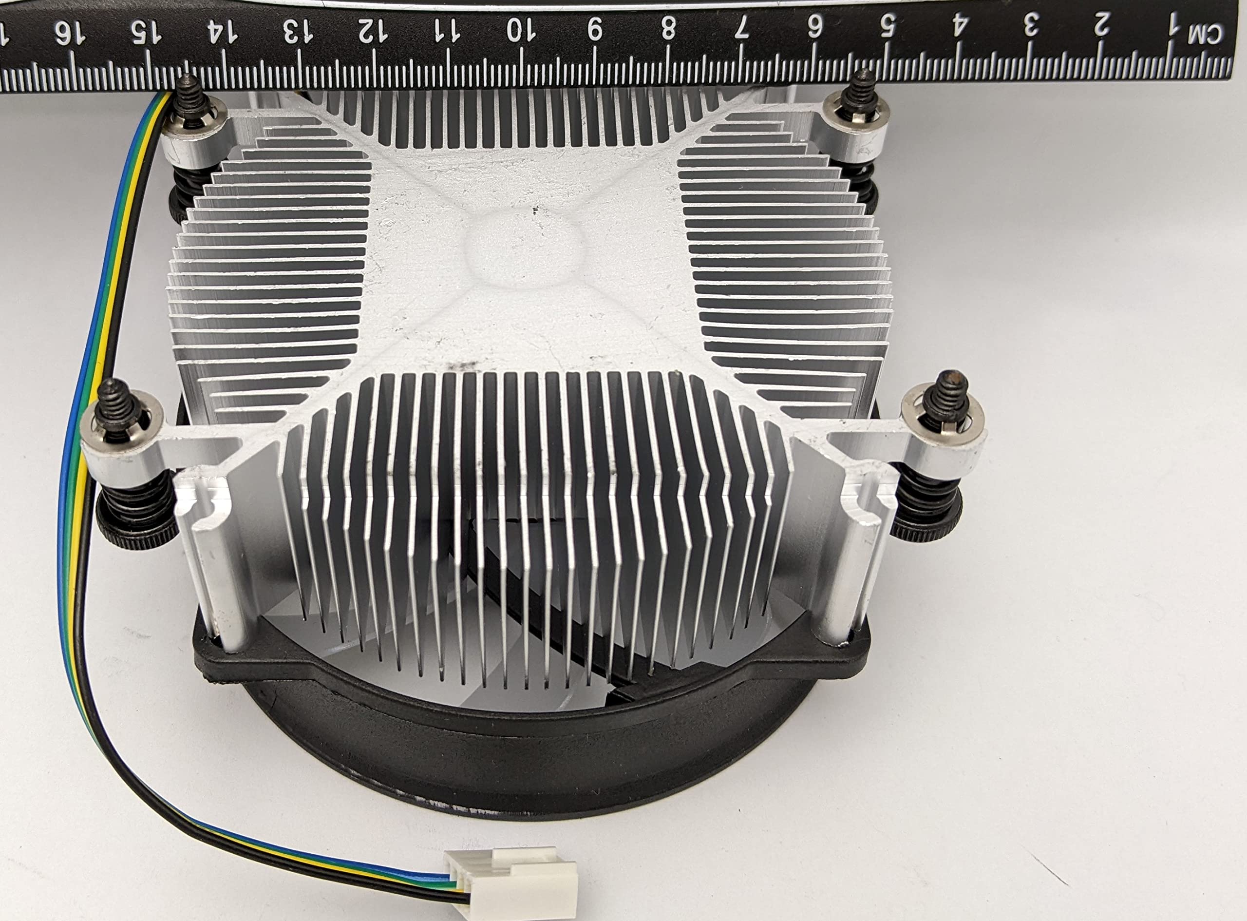 HIGH POWER BlueAM4 Blue LED Light CPU Air Cooler with Aluminum Heatsink & 95mm PWM Cooling Fan for AMD Ryzen 5,7,9 Processor/Socket AM4 / AM5 PC Motherboard