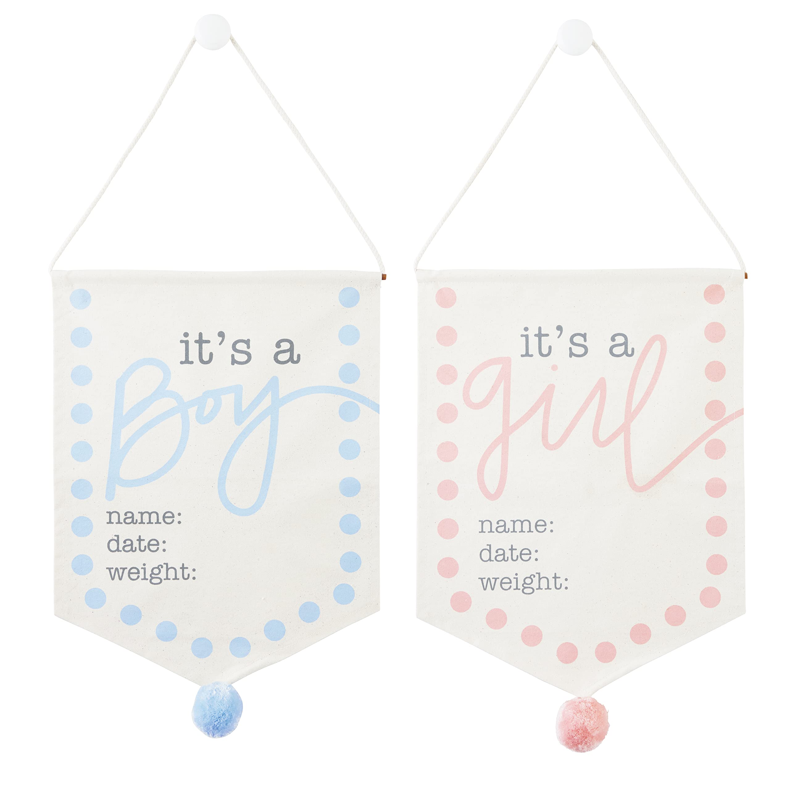 Mud Pie New Baby Announcement Sign, Boy 18 1/2" x 11"