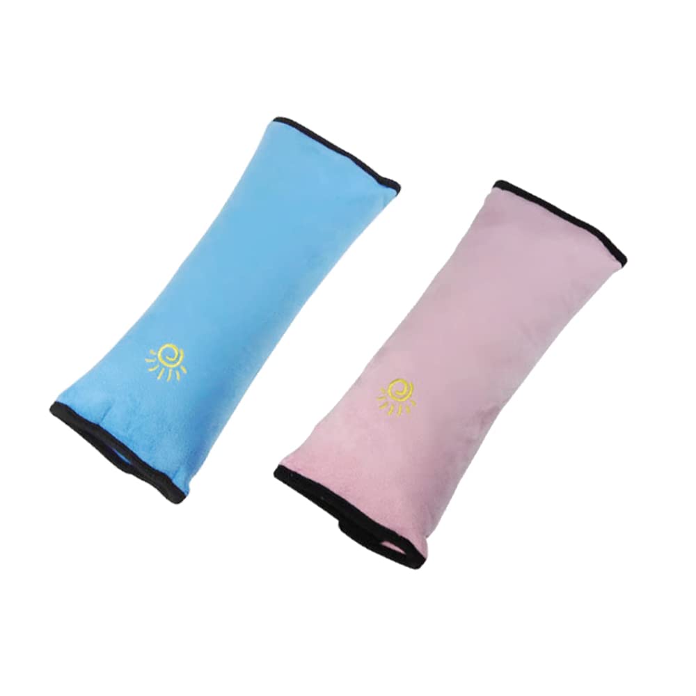 Yingliqi Seatbelt Pillow for Kids in Car, Safety Belt Cushion Kids, Travel Head Neck and Shoulder Car Seat, 2 Packs (Yingliqi2021)