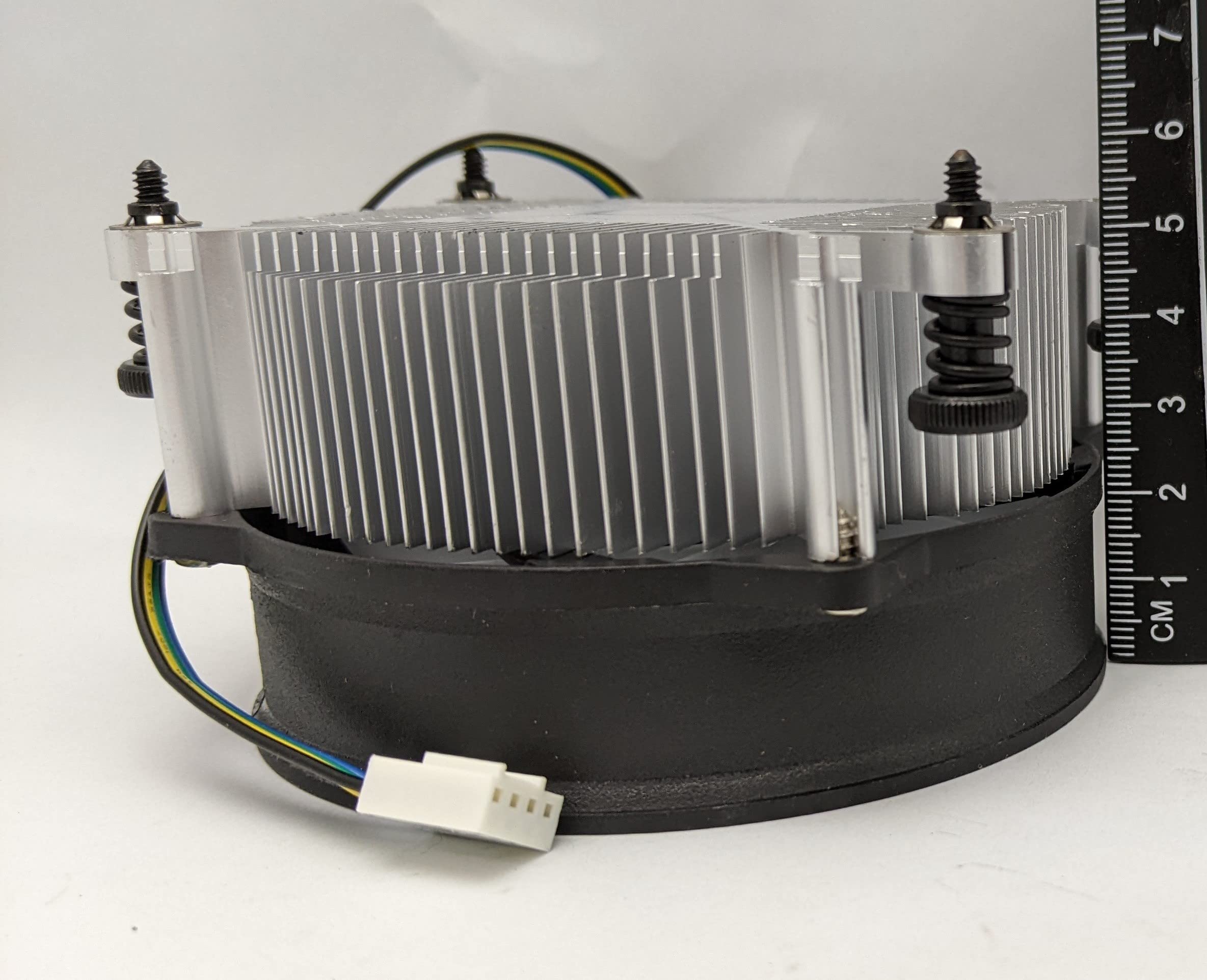 HIGH POWER BlueAM4 Blue LED Light CPU Air Cooler with Aluminum Heatsink & 95mm PWM Cooling Fan for AMD Ryzen 5,7,9 Processor/Socket AM4 / AM5 PC Motherboard