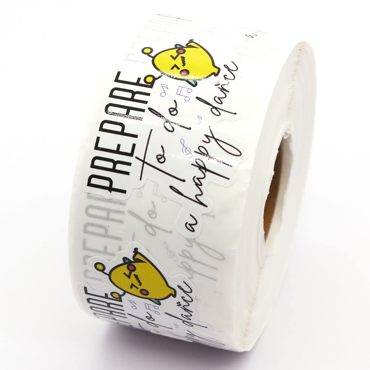 Prepare to Do A Happy Dance Stickers,Thank You Stickers,Handmade Stickers,Small Shop Stickers,Envelopes Stickers for Small Business, Online Retailers,Handmade Goods,500 Labels Per Roll