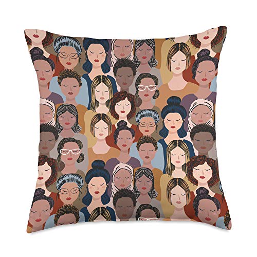 Community Diversity Equality Gift for Empowerment Social Justice & Human Rights Activist Throw Pillow, 18x18, Multicolor