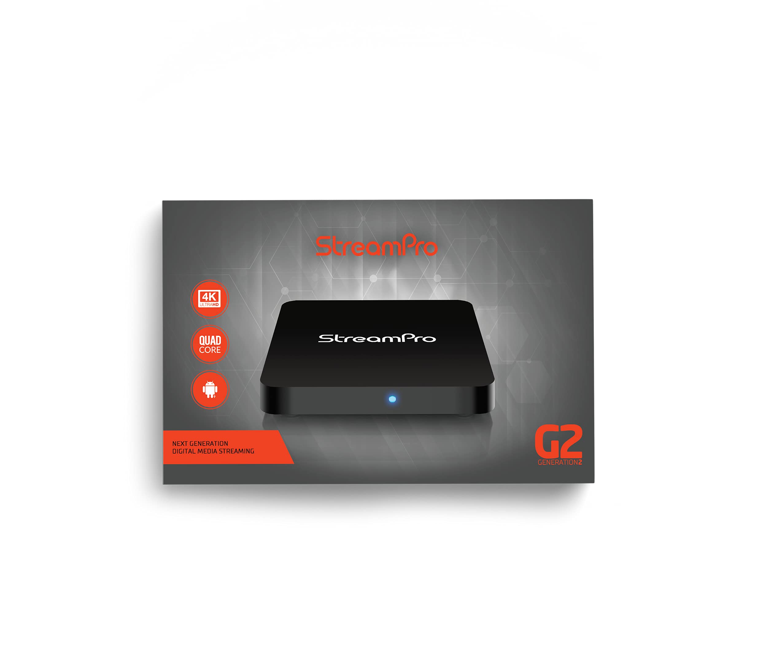 buzz tv 2021 StreamPro G2 | Android TV 4K | 2GB RAM |16GB Internal Memory with Bonus ARQ-100 Wireless Air Mouse Keyboard Remote