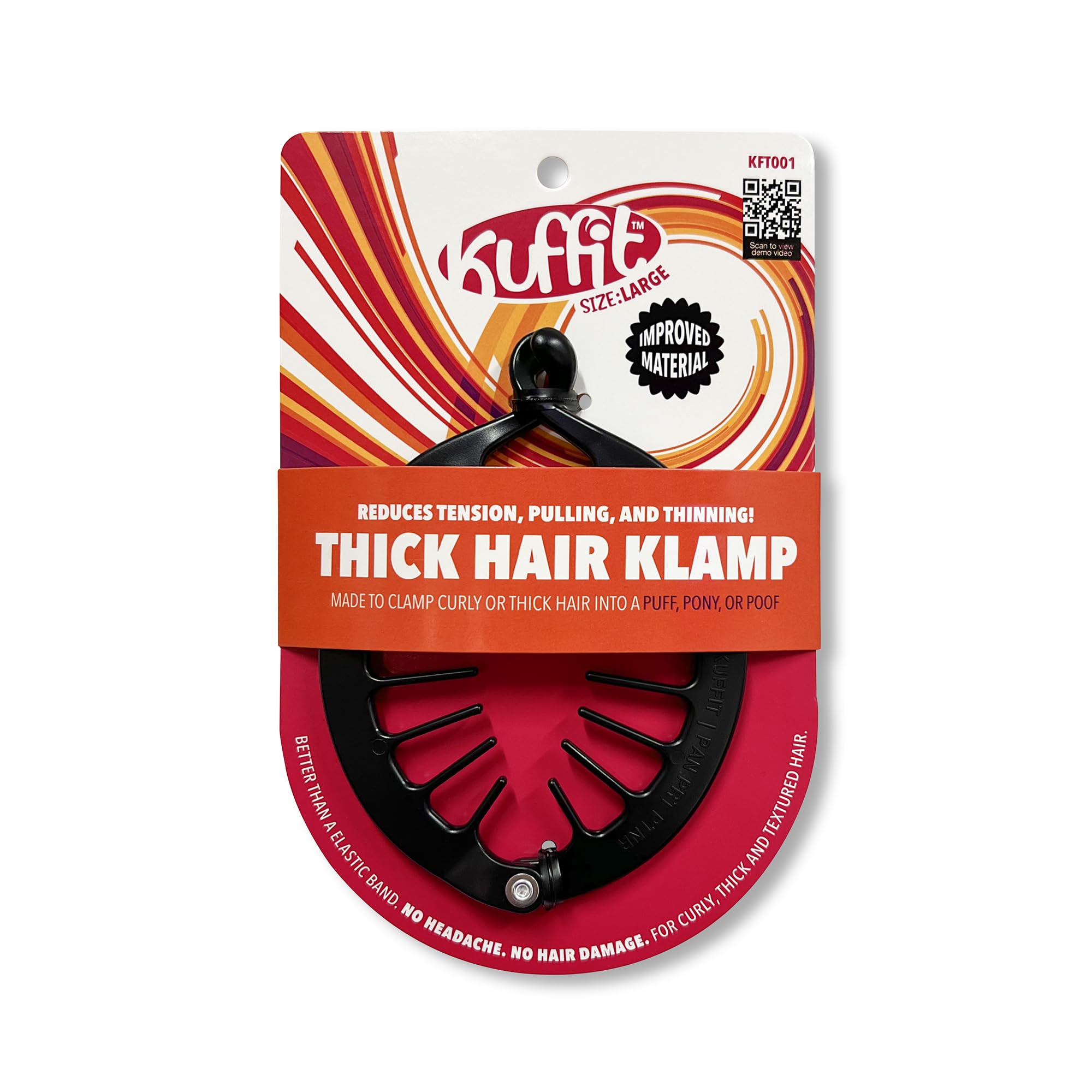 Kuffit™ Thick Hair Klamp LARGE - Hair Clamp for All Natural Hair Types