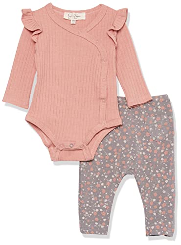 Jessica Simpson baby girls Jessica Girls' 2pcs. Set Pants, Cameo Brown, 6-9 Months US