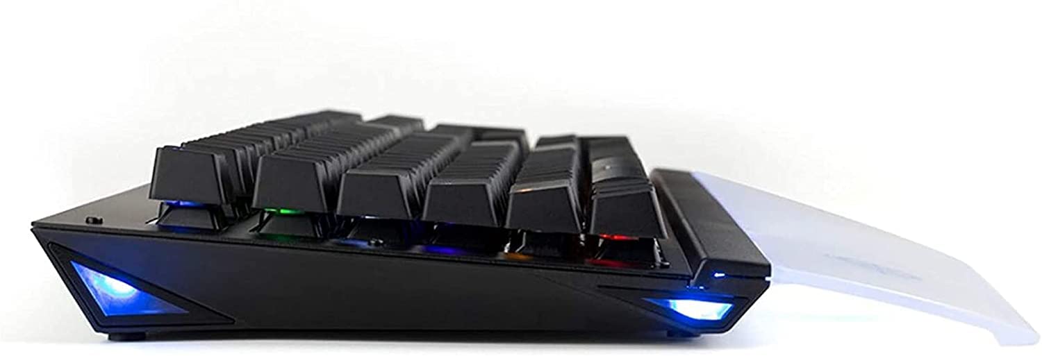 Mechanical Gaming Keyboard LED Backlit Wired Keyboard with Blue Switches for Windows Gaming PC (108 Keys, Black)
