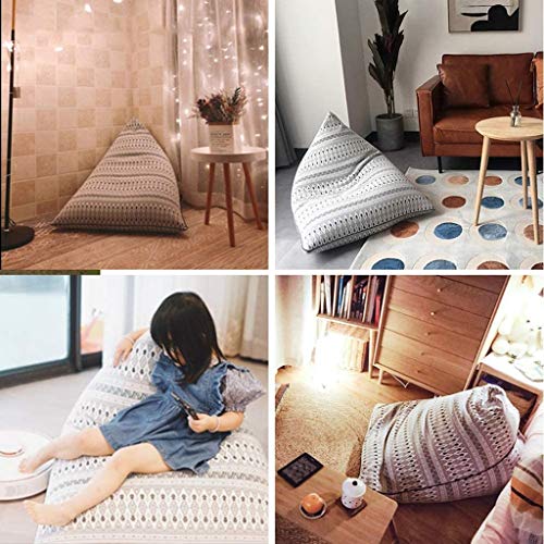 GYDJBD Lazy Sofa Bean Bag Chair, Leisure Bedroom Small Tatami Sofa, Polyester, Durable and Supple Touch, Exquisite Feeling of Gloss