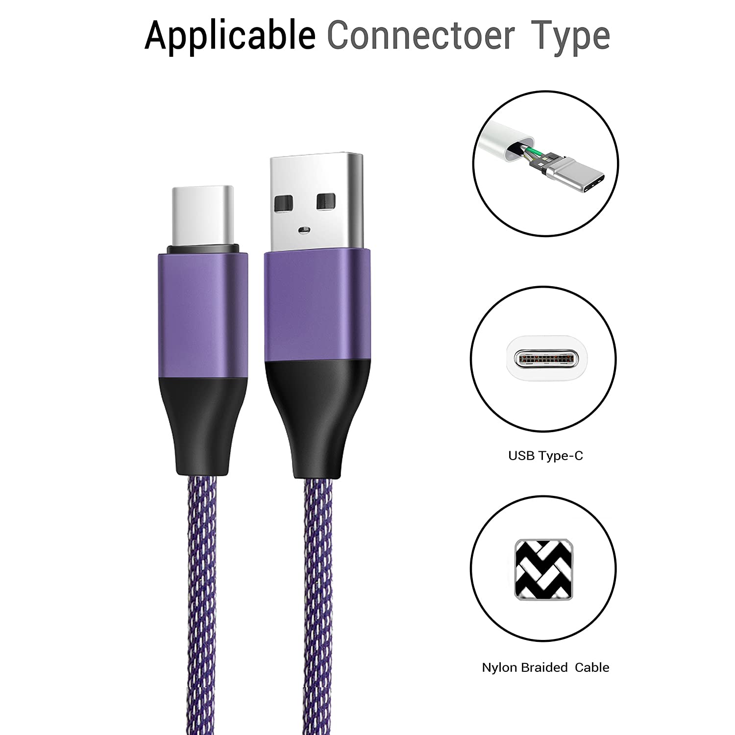 1Pack-3A 6Ft USB C Fast Charging Cable for Charging New Kindle Paperwhite E-Reader 11th Generation 2021 Release,Kids Editon and Signature Edition, Amazon Kindle Paperwhite 5th Gen 2021 Charger Cord